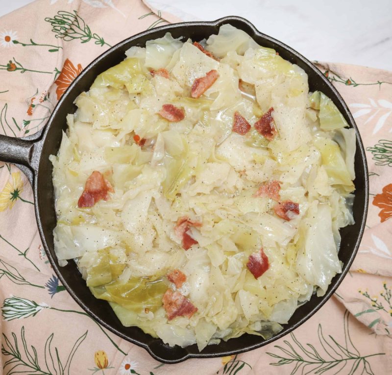 Soul Food Southern Fried Cabbage With Bacon - The Soul Food Pot