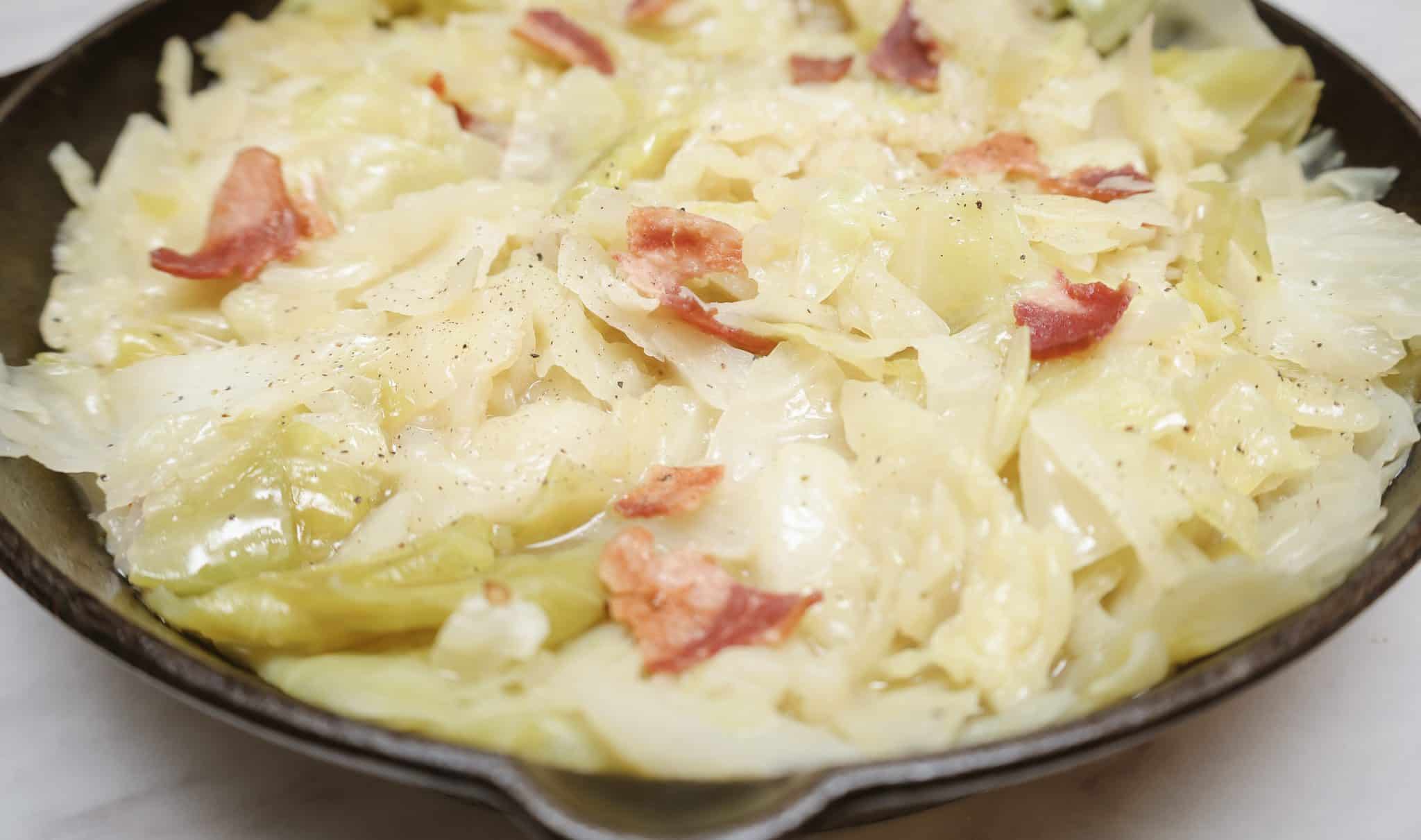 Southern Fried Cabbage With Bacon - The Soul Food Pot