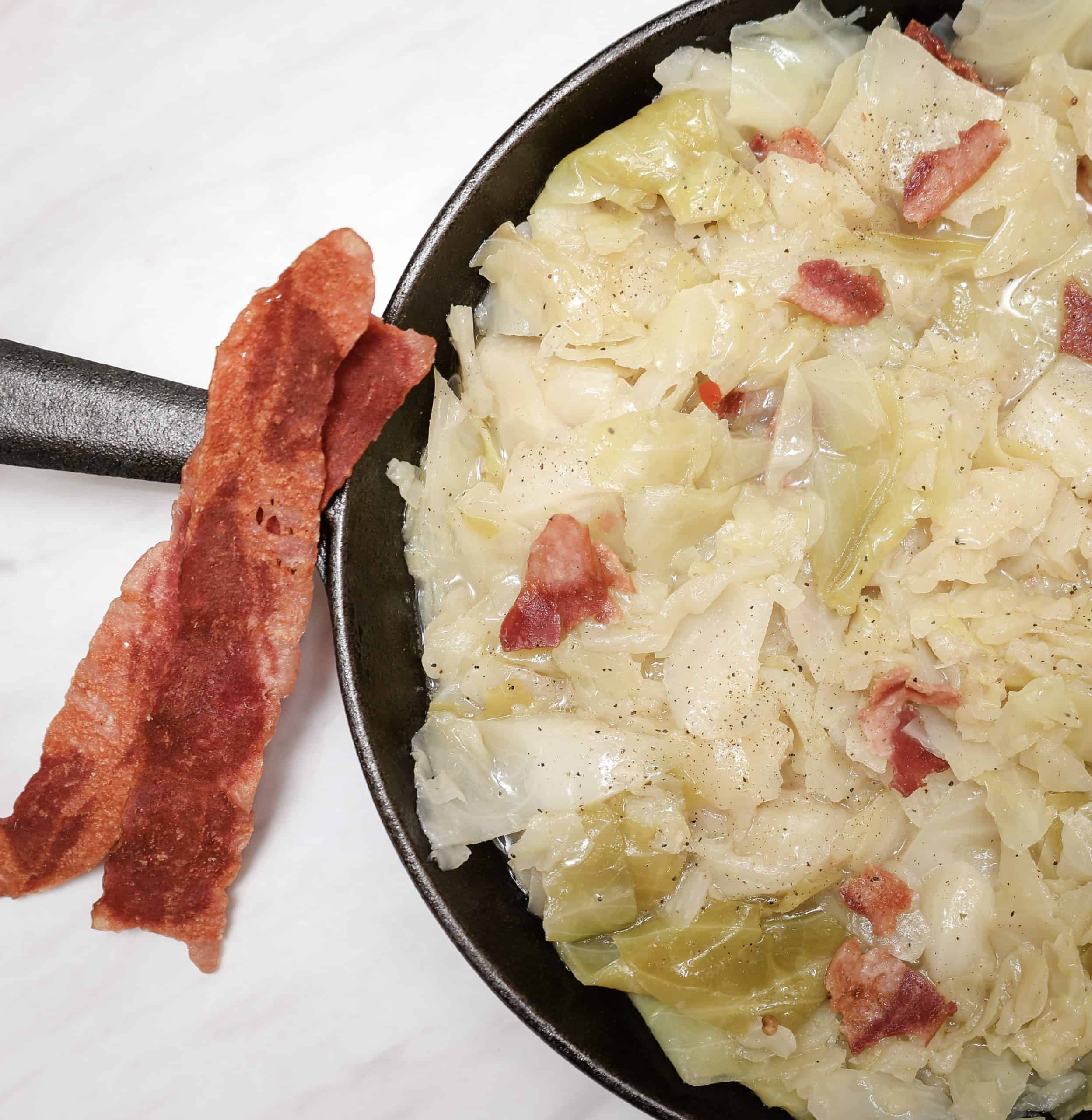 Southern Fried Cabbage With Bacon - The Soul Food Pot