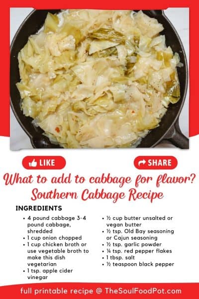 What To Add To Cabbage For Flavor? - The Soul Food Pot