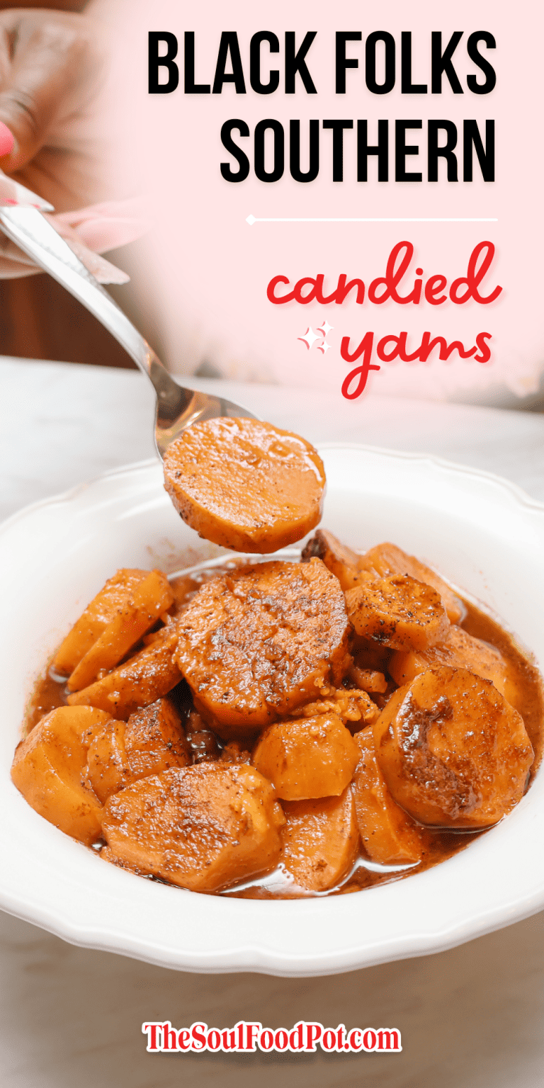 Black Folks Soul Food Candied Yams On The Stove - The Soul Food Pot