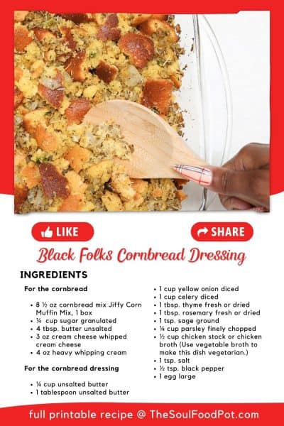 10 Best Black Folks Soul Food Cornbread Dressing Recipes - The Soul ...