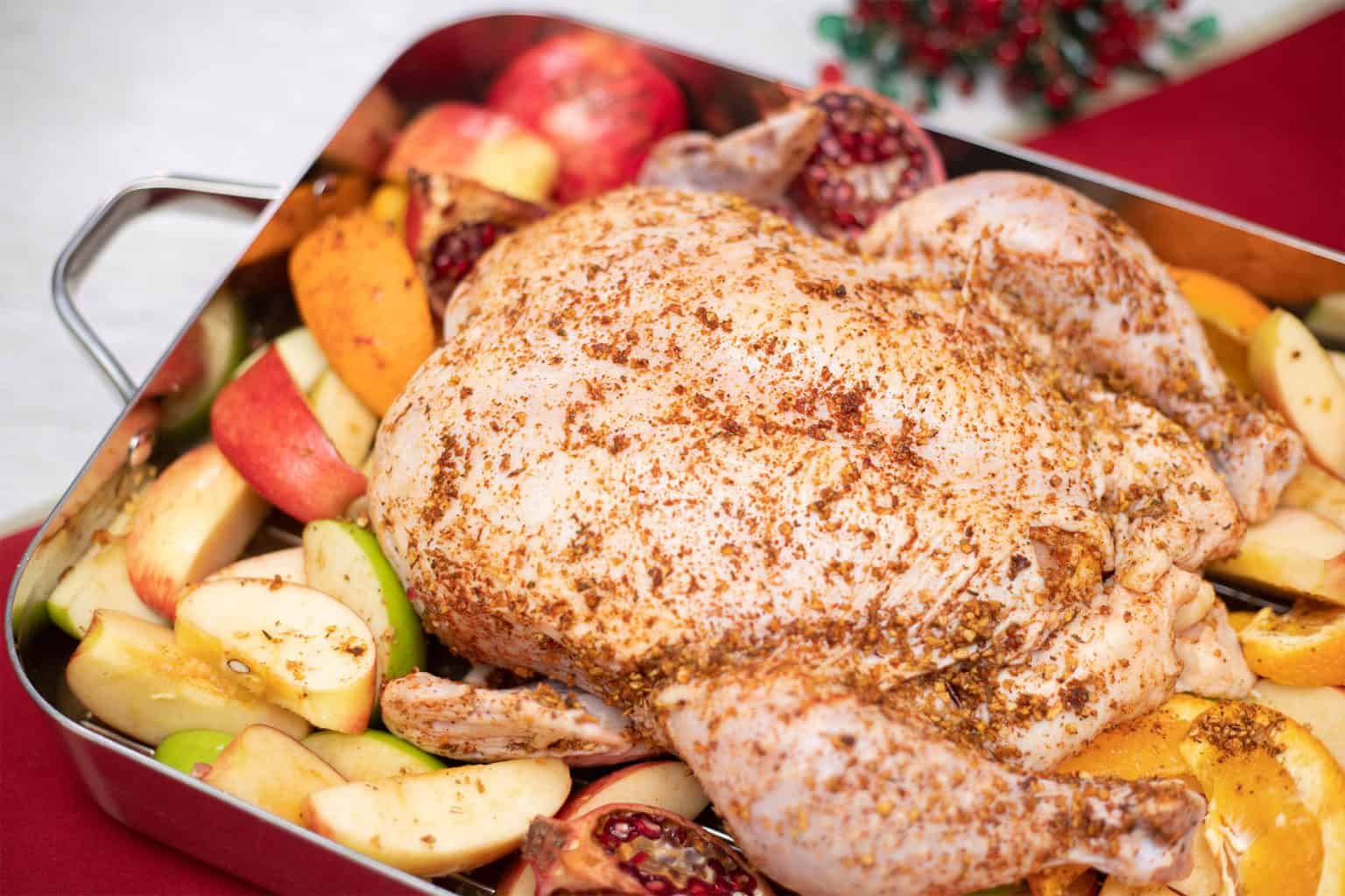 Apple Cider Rosemary Christmas Turkey Recipe - The Soul Food Pot