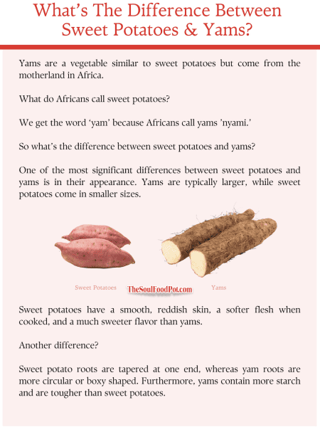 What's The Difference Between Sweet Potatoes And Yams? - The Soul Food Pot