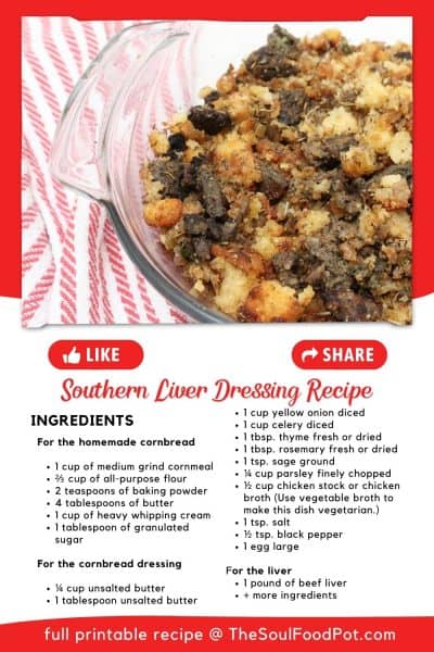 Southern Liver Dressing Recipe - The Soul Food Pot