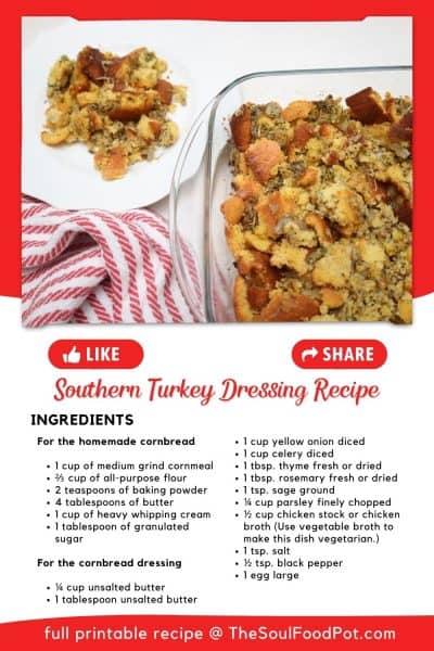 Southern Turkey Dressing Recipe - The Soul Food Pot